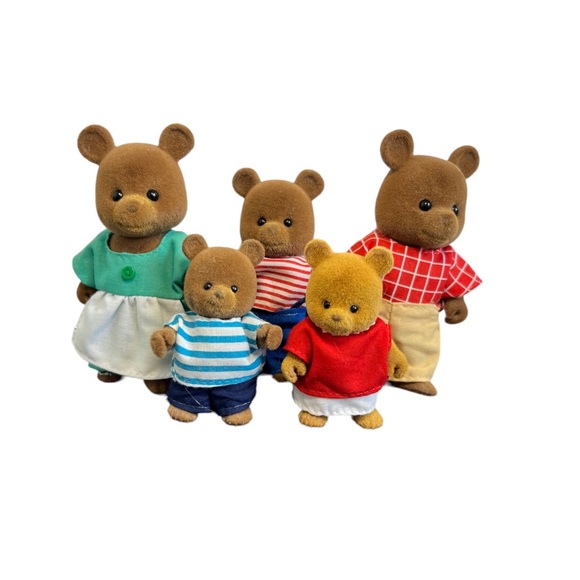 Toys | Vintage Maple Town Bobby Bear Family Figures | Poshmark